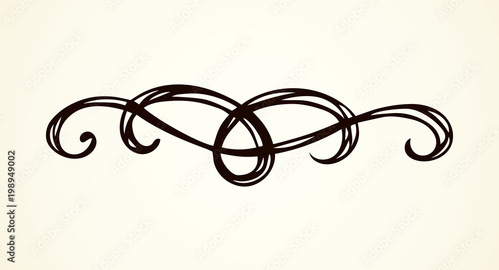 Vignette. Vector drawing Stock Vector | Adobe Stock