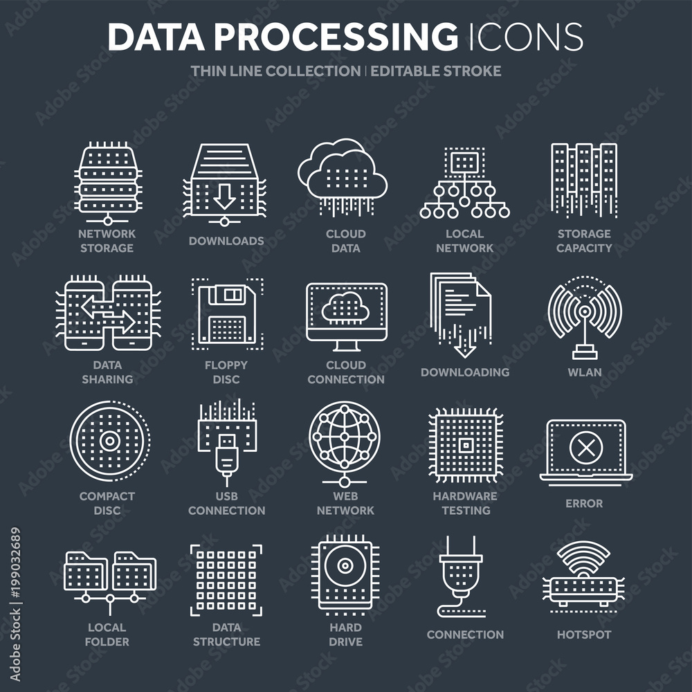 Cloud computing. Internet technology. Online services. Data ...