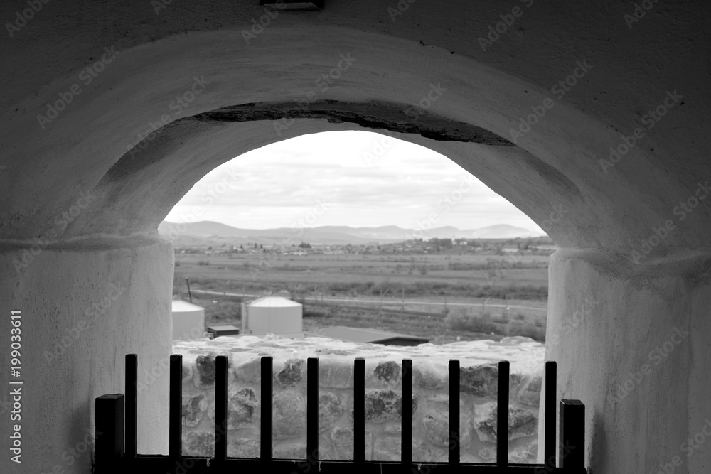 Fort in the village Feldioara, built by the teutonic knights 900 years ...