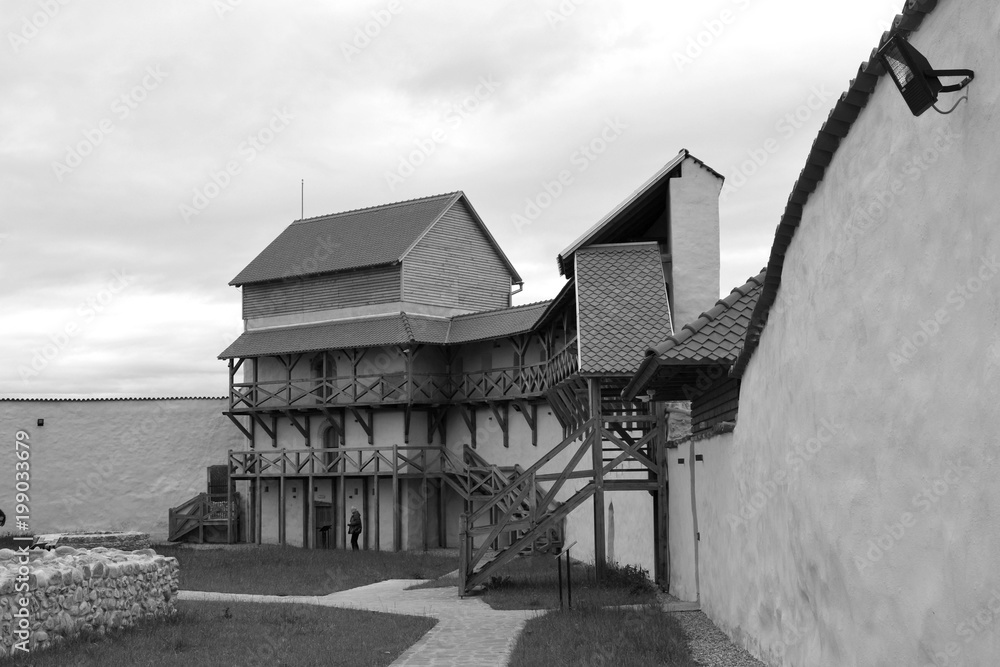 Fort in the village Feldioara, built by the teutonic knights 900 years ...