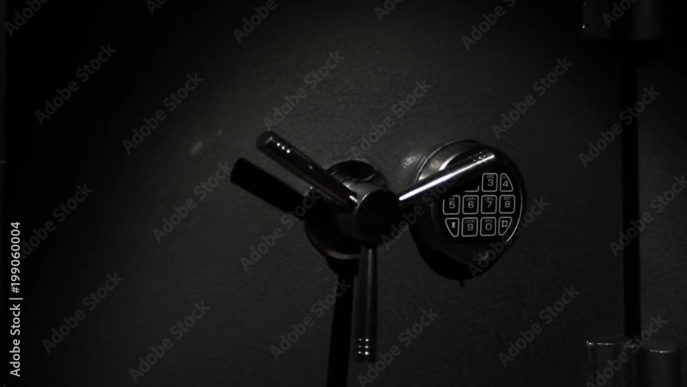 A look inside a safe, showing a safe deposit box and documents. Closing ...