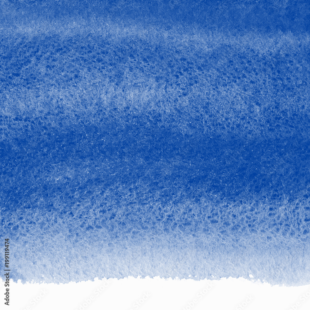Navy blue watercolor abstract background with uneven edge. Marine ...