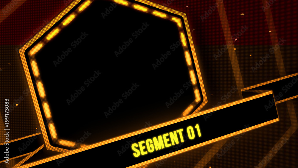 Concentric Hexagon LED Overlay Stock Template | Adobe Stock