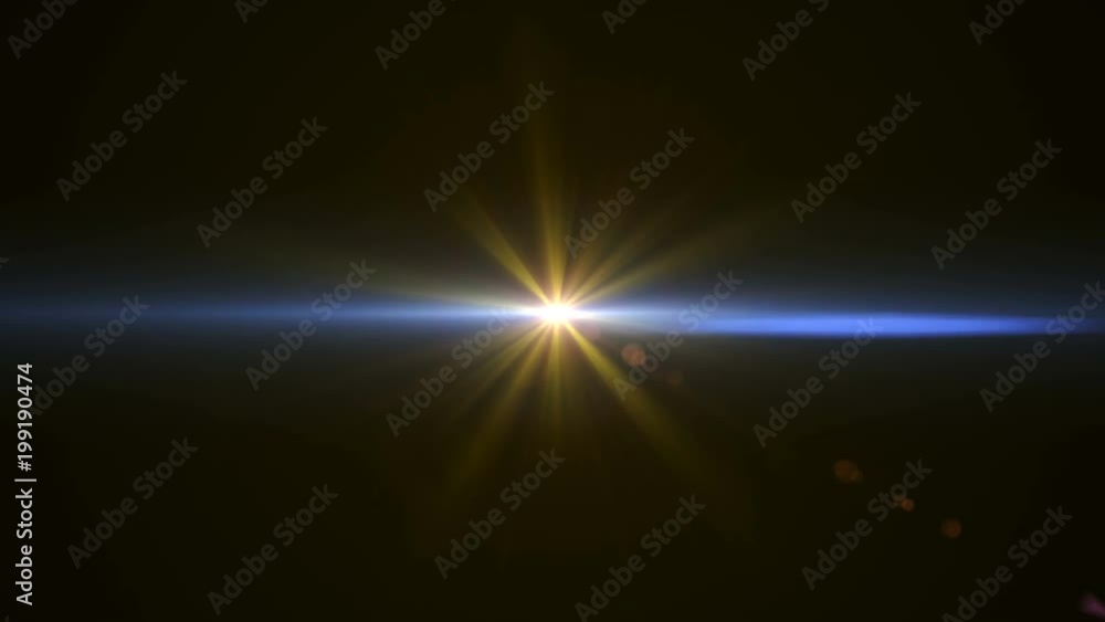 anamorphic lens flare 3840x2160 4K, lights background . Stock Video ...