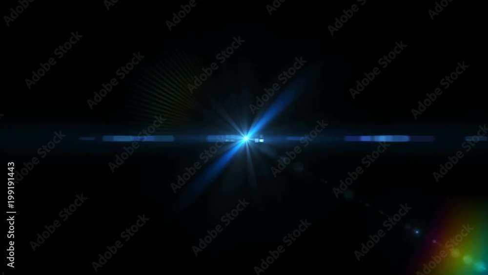 anamorphic lens flare 3840x2160 4K, lights background . Stock Video ...
