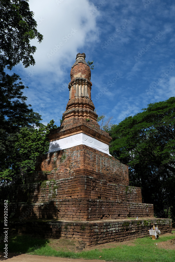 Wat Kalothai Historical Park in Kamphaeng Phet, Thailand (a part of the ...