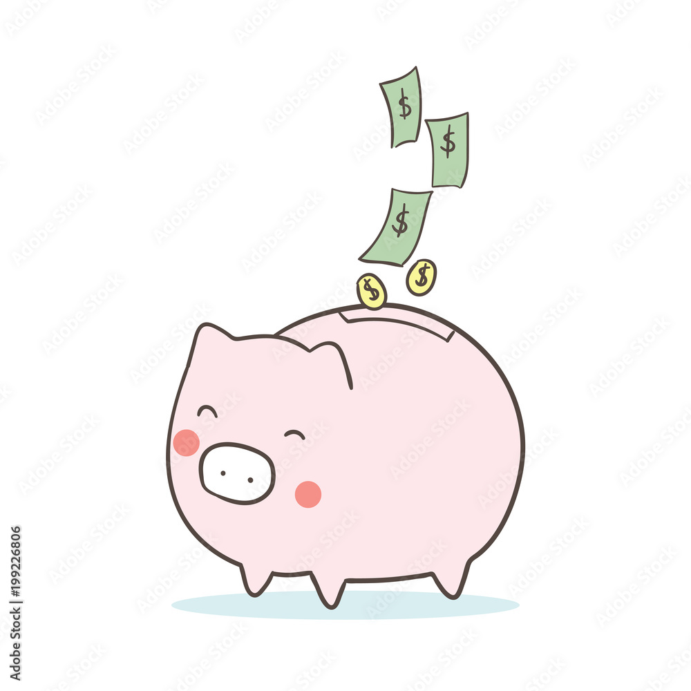 Saving Money Cartoon