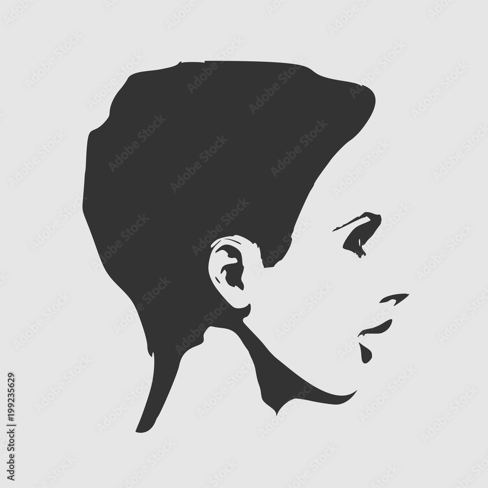 Side View Of Face Drawing Open Mouth