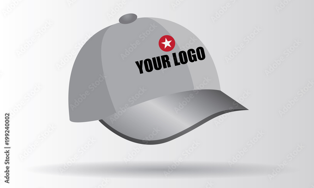 Illustrated vector Cap from Set of promotional gift series Stock Vector ...