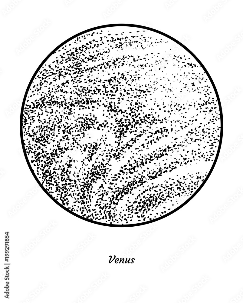 Venus Planet Drawing