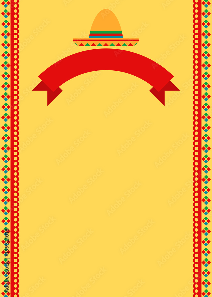 Mexican poster background Stock Vector | Adobe Stock