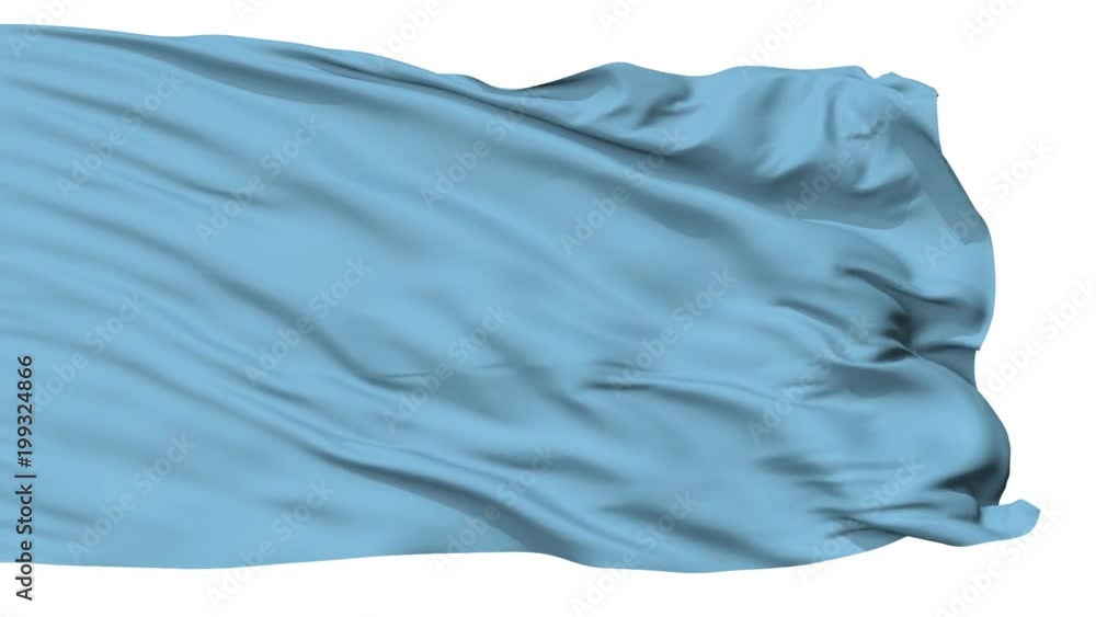 Cochabamba flag, city of Bolivia, realistic animation isolated on white ...
