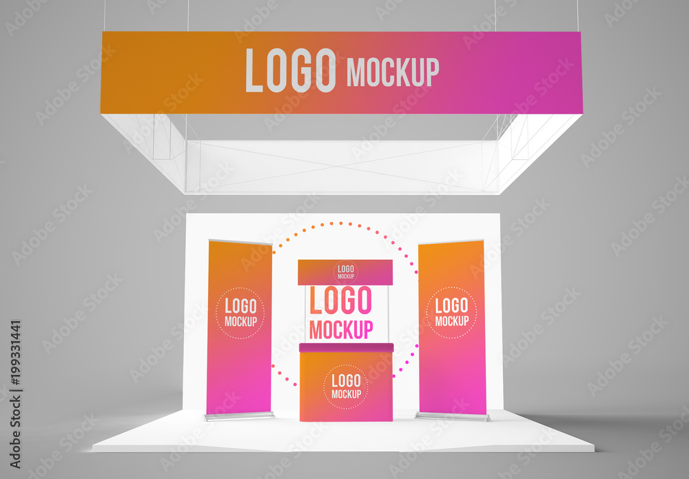 Exhibition Booth Mockup Stock Template | Adobe Stock