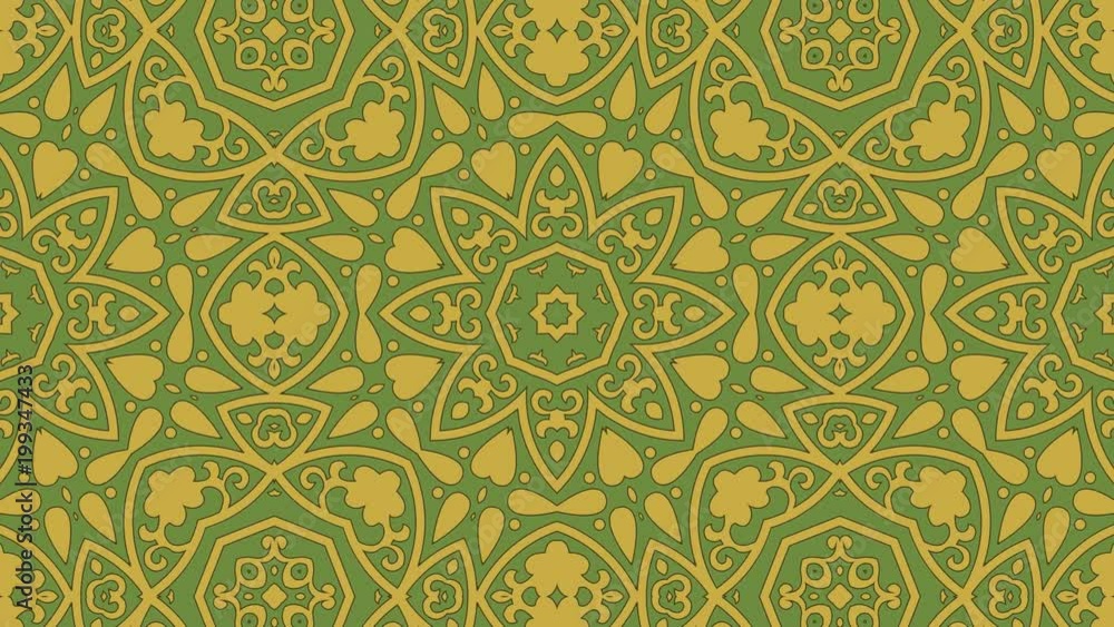 Kaleidoscope seamless loop sequence mandala patterns abstract ...