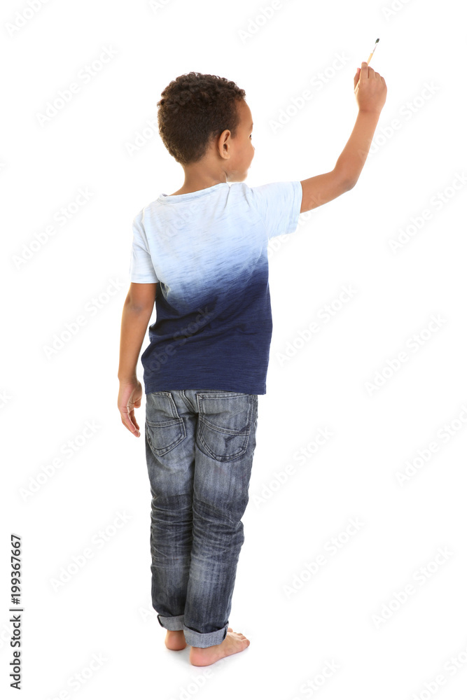 African American Boy Standing