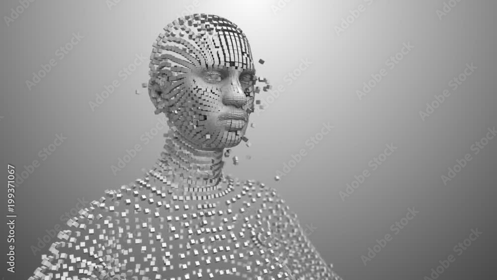 AI Artificial intelligence digital robotic brain deep learning computer machine Stock Video ...