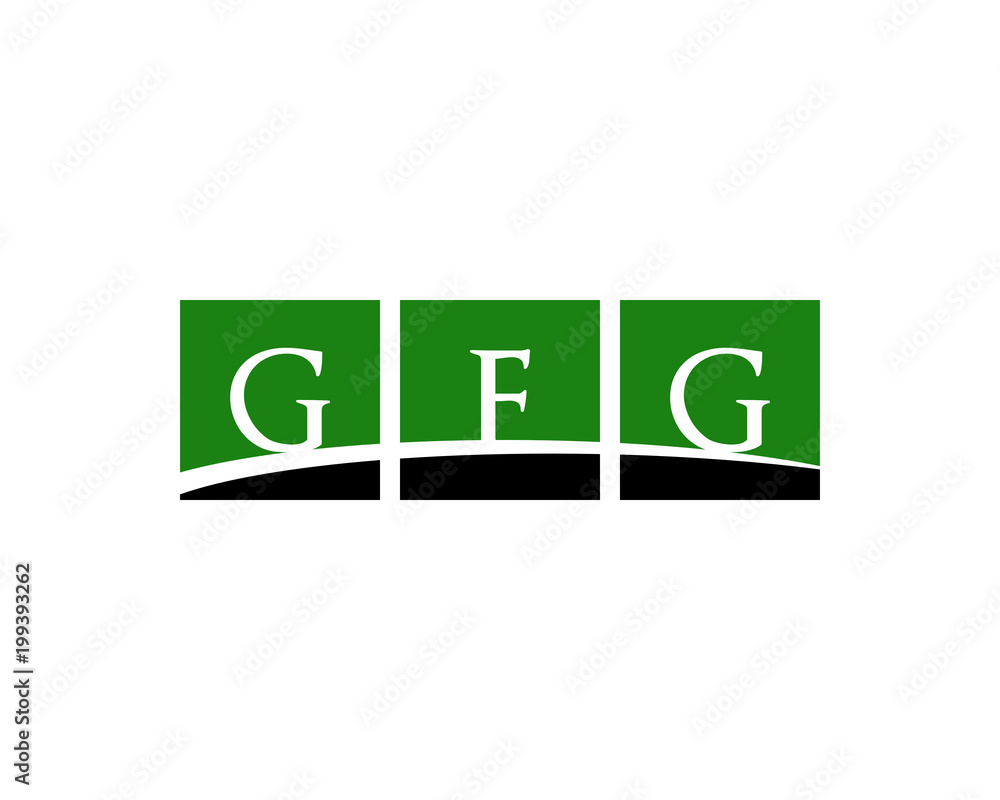 gfg letter logo Stock Vector | Adobe Stock
