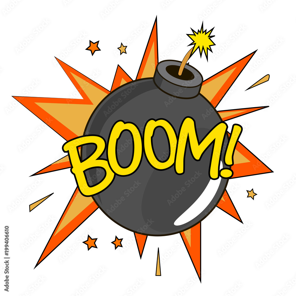 bomb pop art Stock Illustration | Adobe Stock