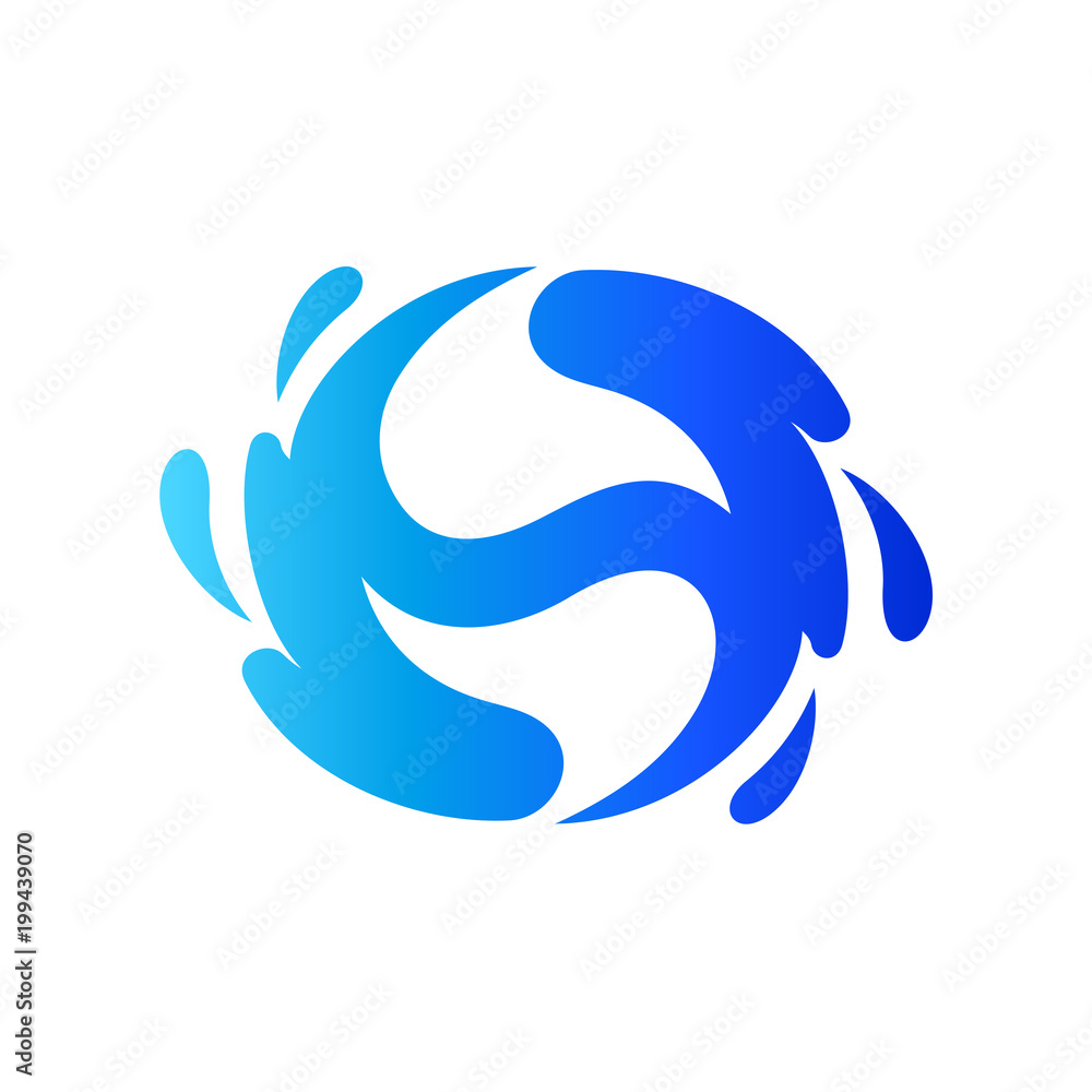 Water Splash Letter H Logo Design, Business Logo template Ready For Use ...