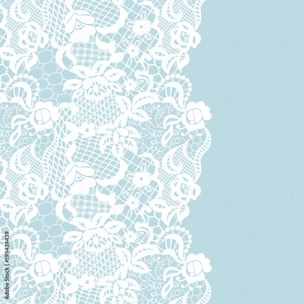 Poster Seamless lace border. Invitation card. – Wall Art | UkPosters