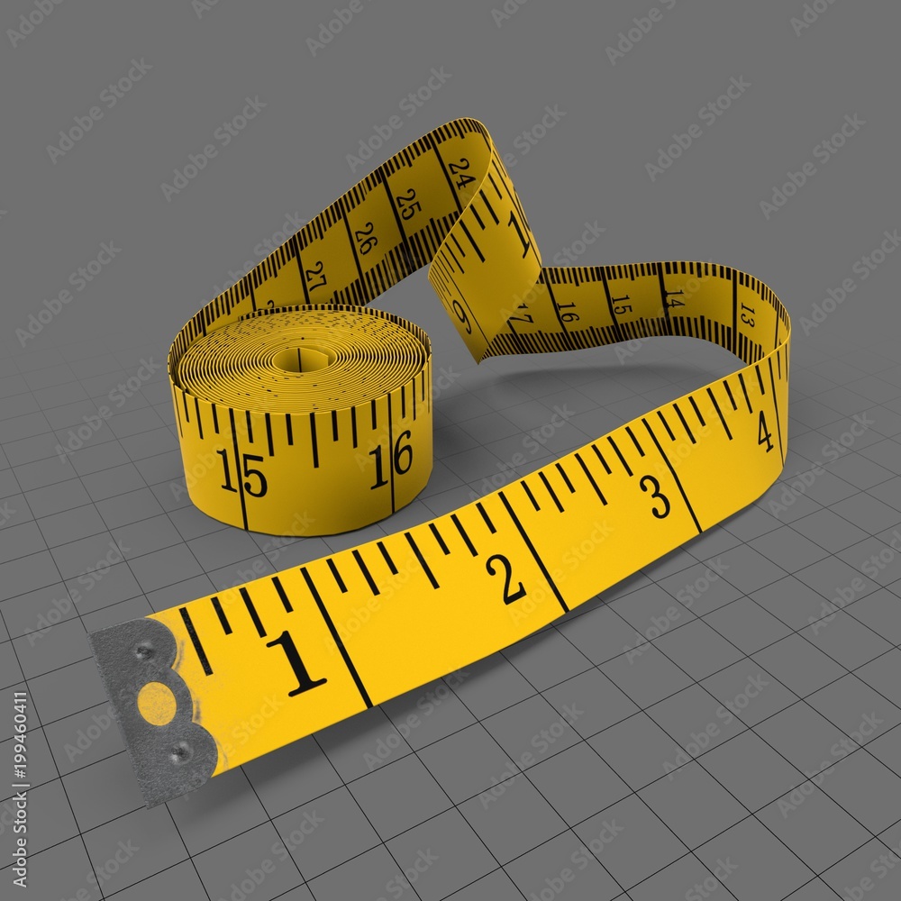 Measuring tape Stock 3D asset | Adobe Stock