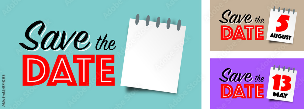 Save the date Stock Vector | Adobe Stock