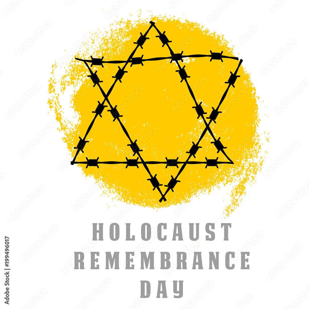 Holocaust Remembrance Day. Concentration Camps. Yellow Star of David ...