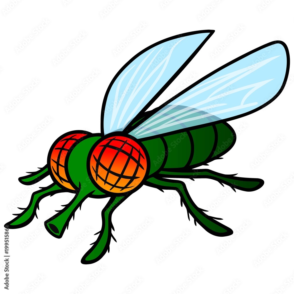 Fly Mascot - A vector cartoon illustration of a Fly Mascot. Stock ...