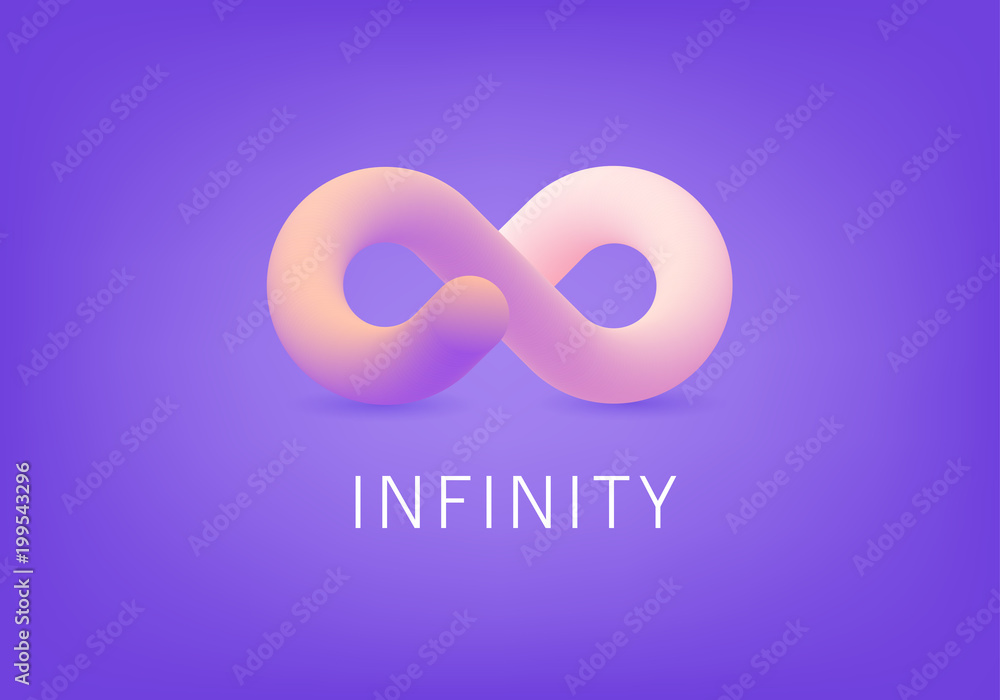 Vector 3d infinity symbol. Stock Vector | Adobe Stock