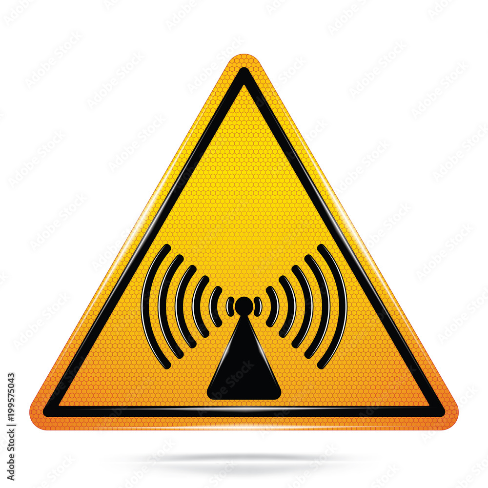 Vector and illustration of graphic style,Non-Ionizing Radiation Hazard ...