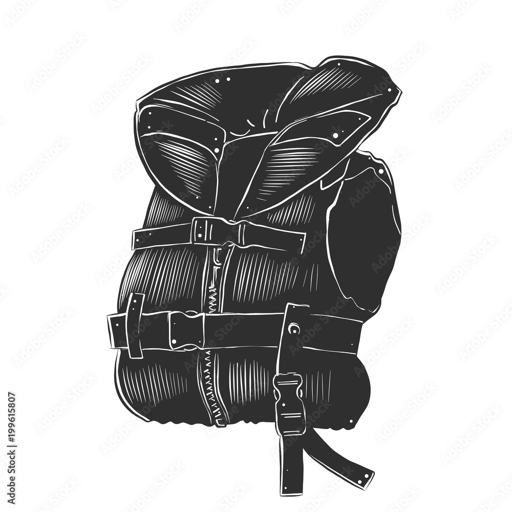 Vector engraved style illustration for posters, decoration and print ...