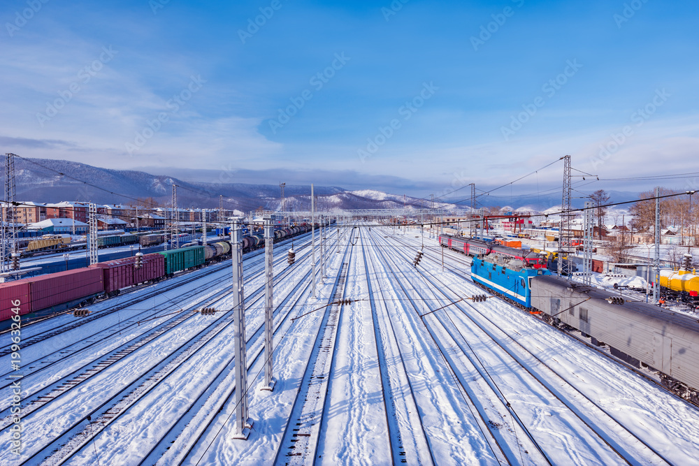 Trans Siberian Railway Snow