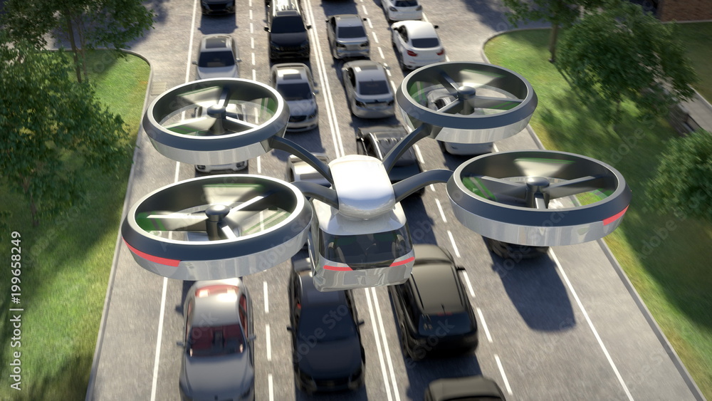 Air transport in an urban environment. Modern fast transport for the ...