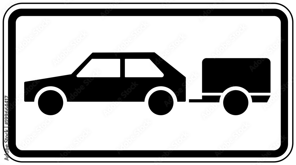 Verkehrszeichen 277 Pkw Mit Anhãnger