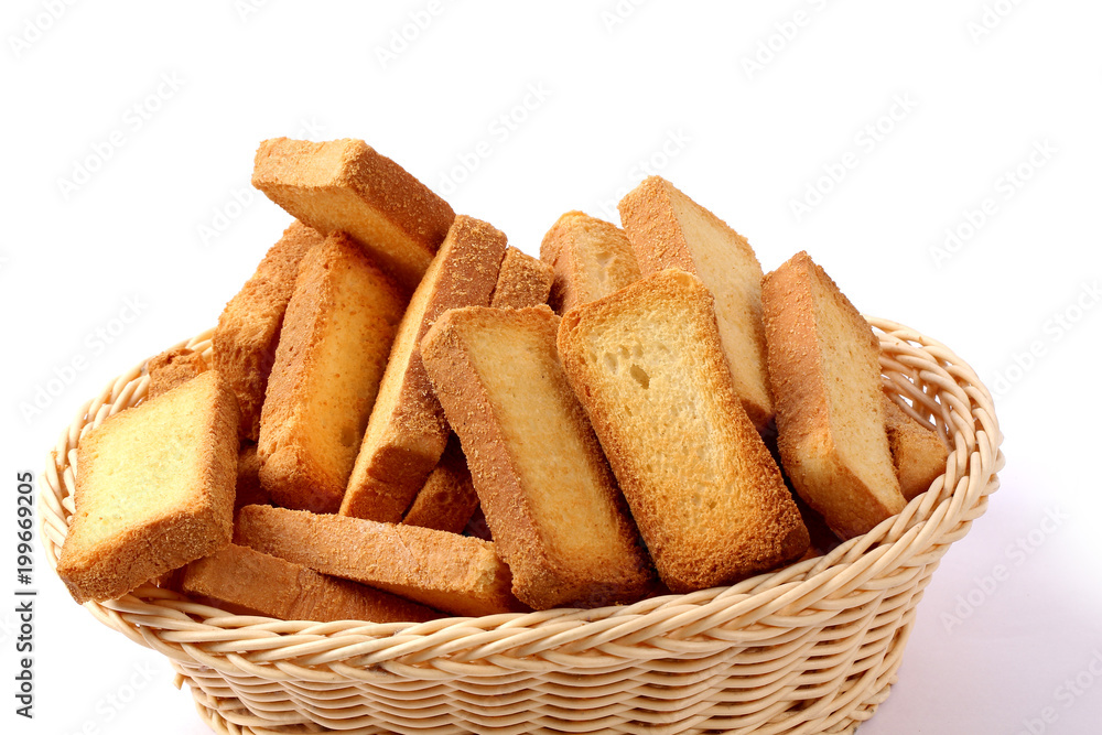 crispy rusk, cake rusk Stock Photo | Adobe Stock