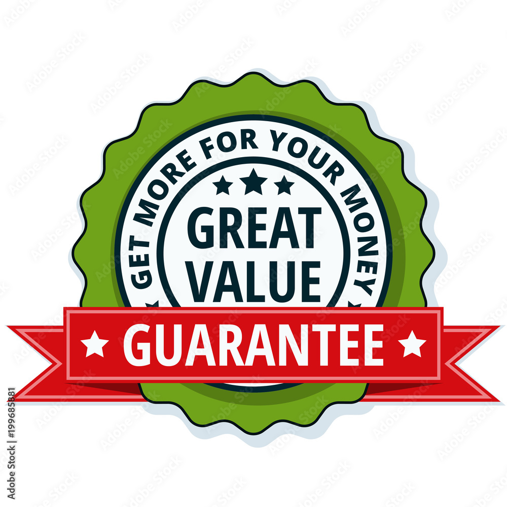 Great Value label illustration Stock Vector | Adobe Stock