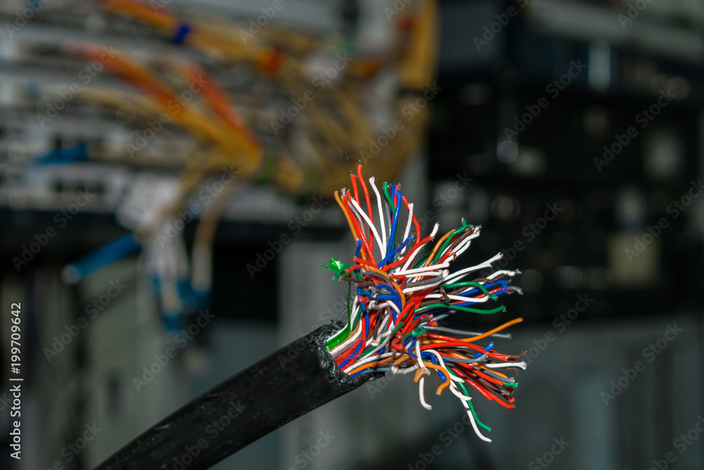Breakage of the Internet cable in the server room of the data center ...