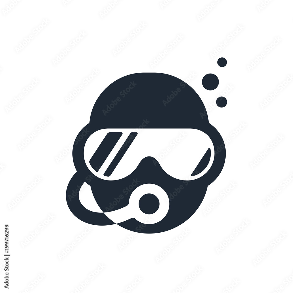 Scuba diving logo Stock Vector | Adobe Stock