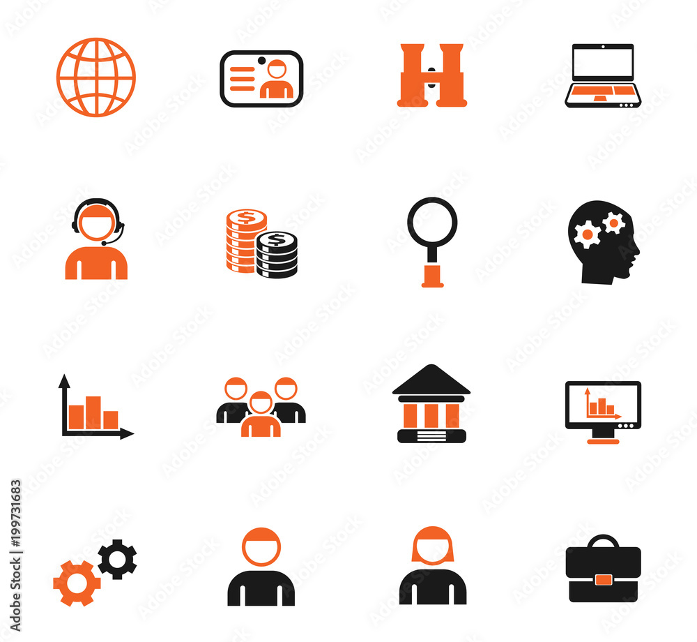 management icon set Stock Vector | Adobe Stock