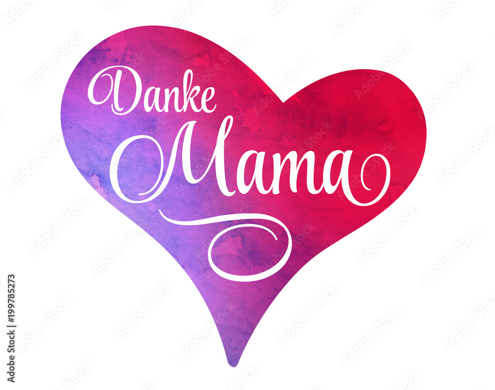 Danke Mama Stock-Illustration | Adobe Stock