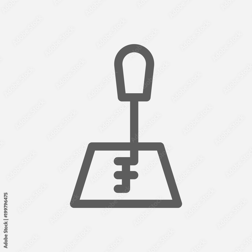 Auto Gear Icon Line Symbol Isolated Vector Illustration Of Icon Sign Auto Gear Icon Line Symbol Isolated Vector Illustration Of Icon Sign