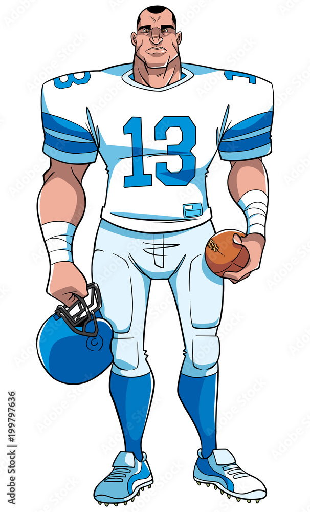 Football Player Front View