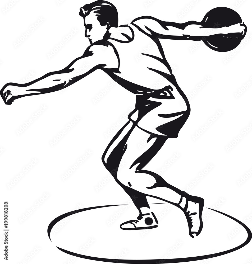 Discus Thrower Clipart