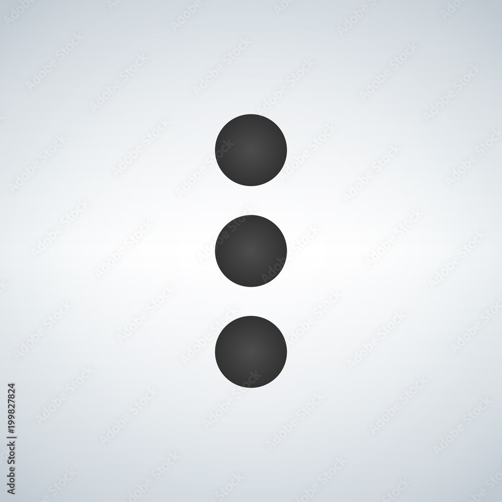 more options dot button, web menu icon. concept web buttons. vector ...