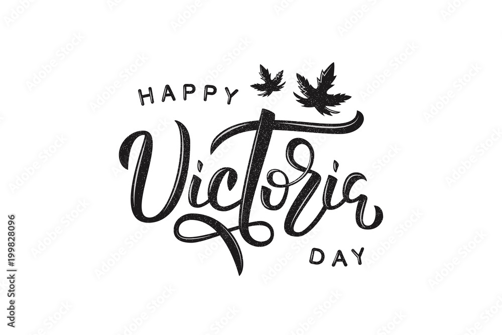 Vector realistic isolated lettering for Victoria Day in Canada with ...