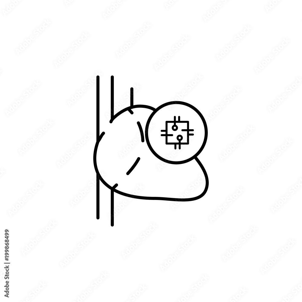 nano particles in medicine icon. Element of nano technology icon ...