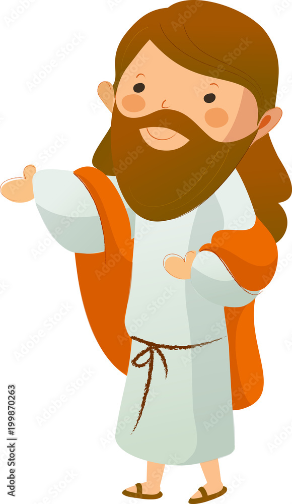 Jesus Side Profile Vector