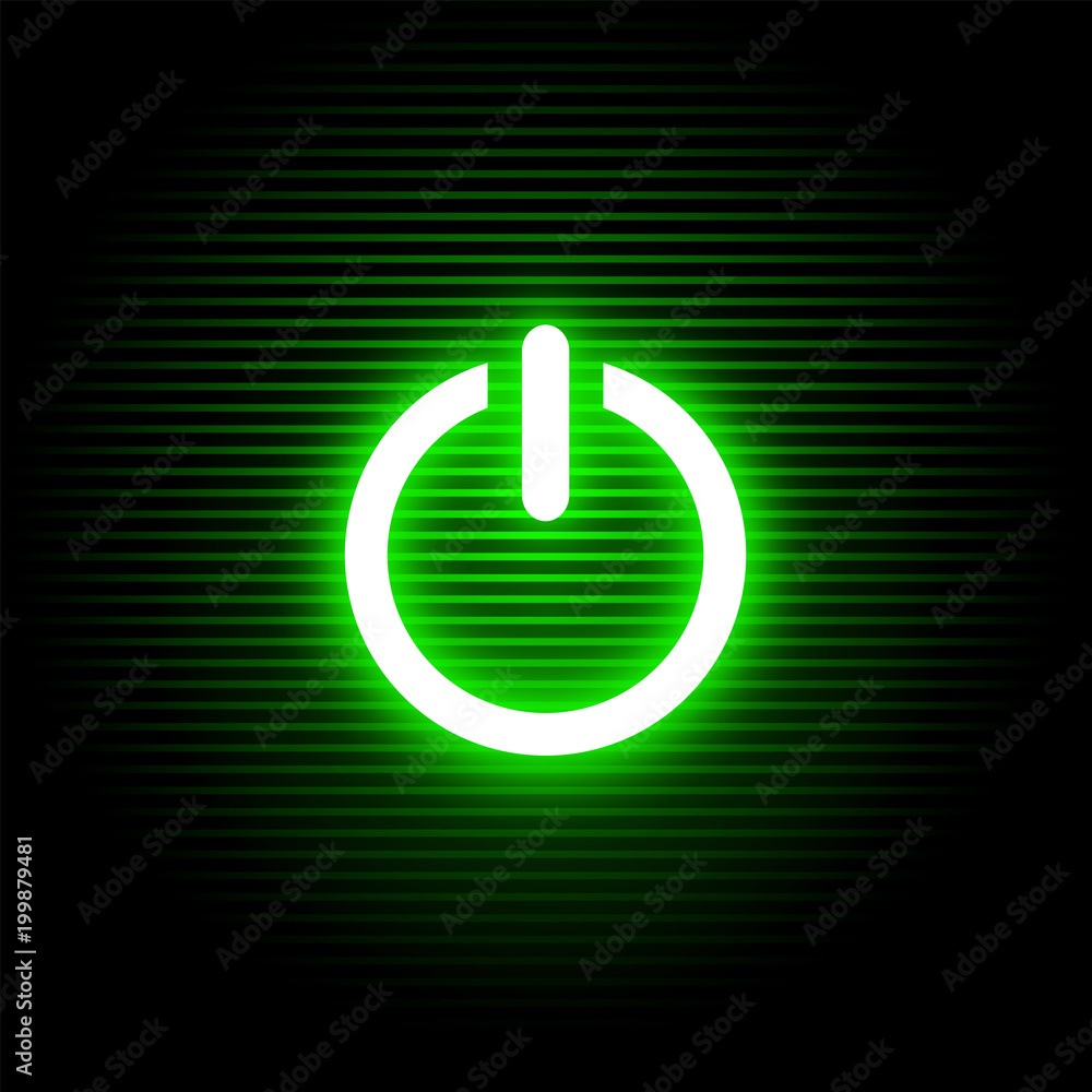 On green light button Stock Vector | Adobe Stock