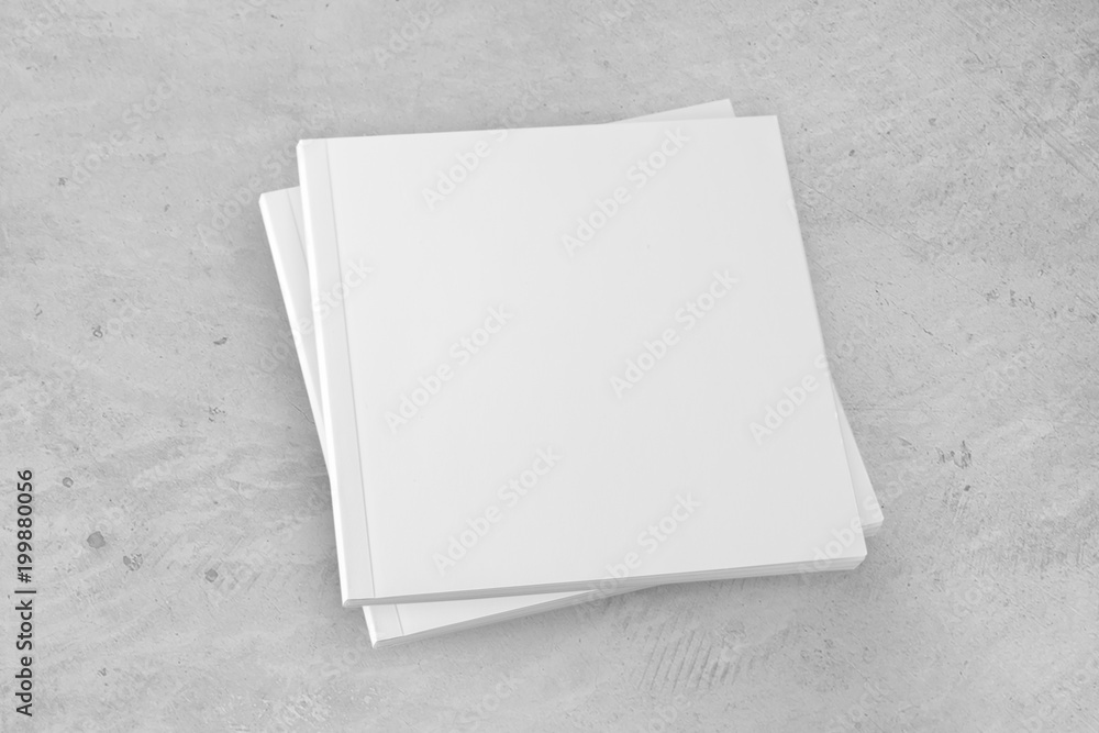Blank square cover book template Stock Photo | Adobe Stock Blank square cover book template Stock Photo | Adobe Stock