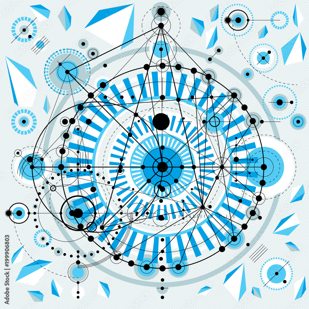 Future technology vector drawing, industrial wallpaper. Graphic ...